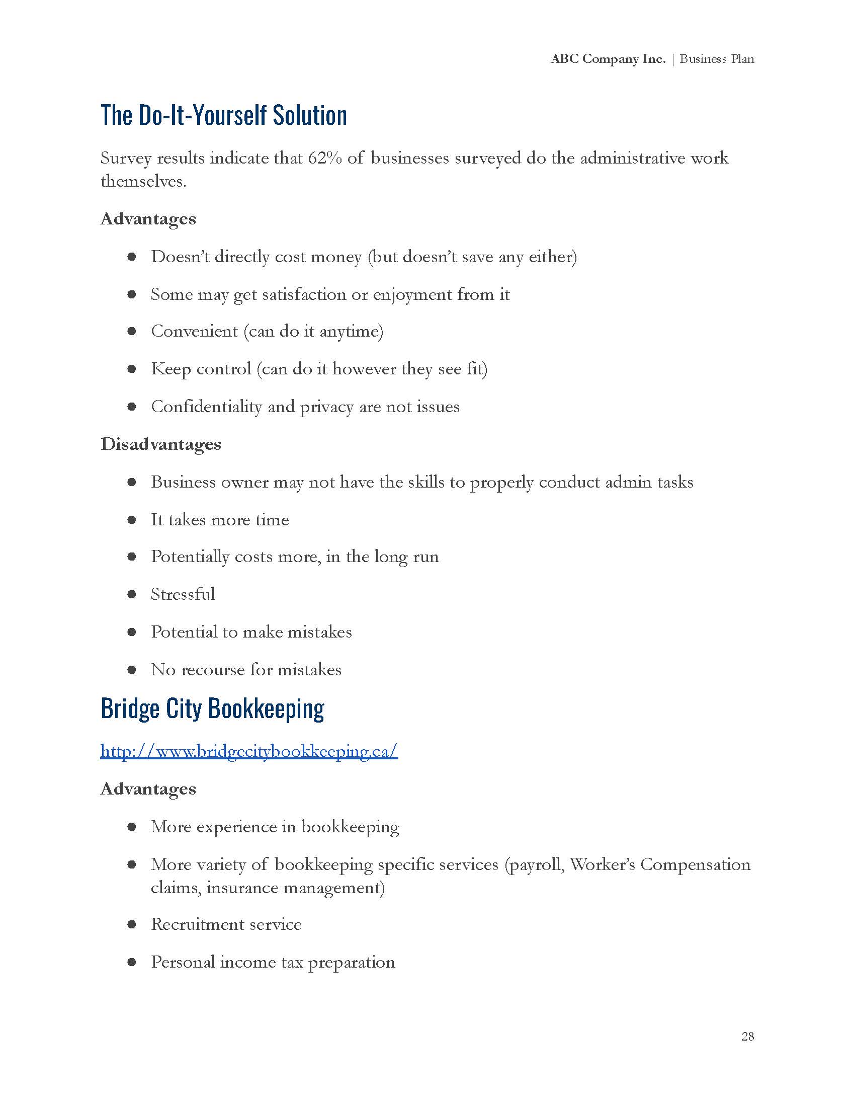 How to Write an Effective Business Plan: Competitive Strategy - Treana ...